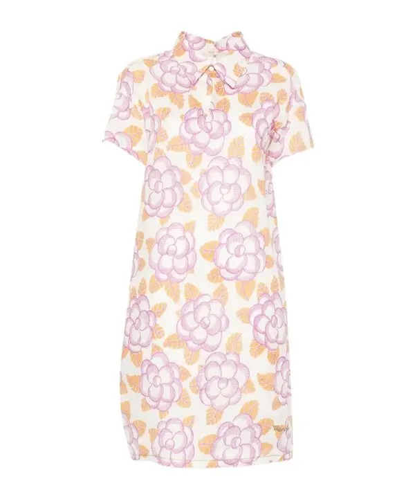 Marni Short-sleeves Midi Dress - Pink