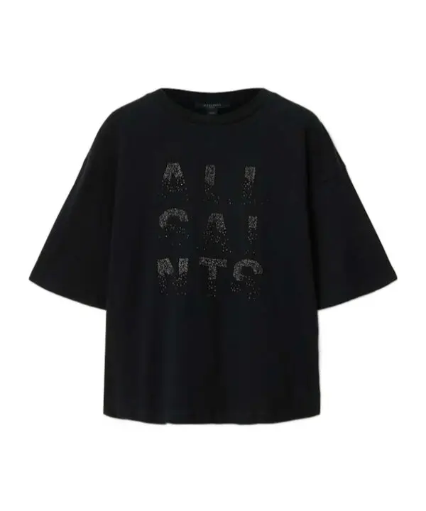 ALLSAINTS Stacks Amelie Oversized Embellished T-shirt