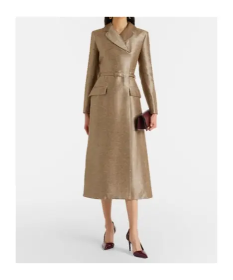 EMILIA WICKSTEAD Kalonice Belted Sequined Tweed Maxi Dress