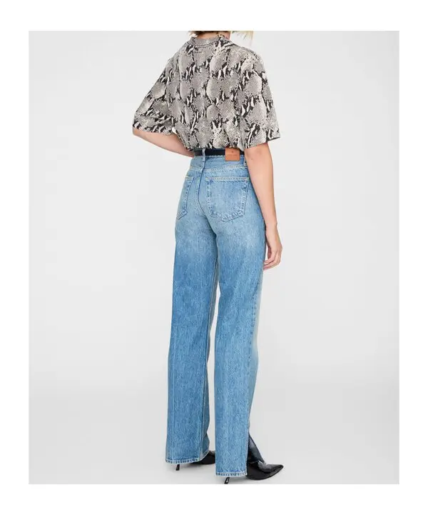 ANINE BING Washed Python Print Relaxed Fit T-shirt