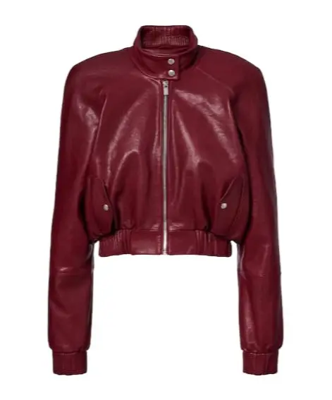 Magda Butrym Cropped Leather Jacket