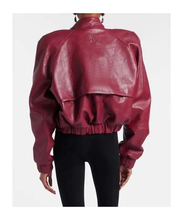 Magda Butrym Cropped Leather Jacket