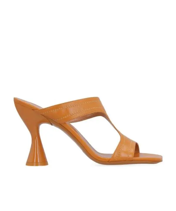 By Far Nadia Cut-out Heeled Sandals