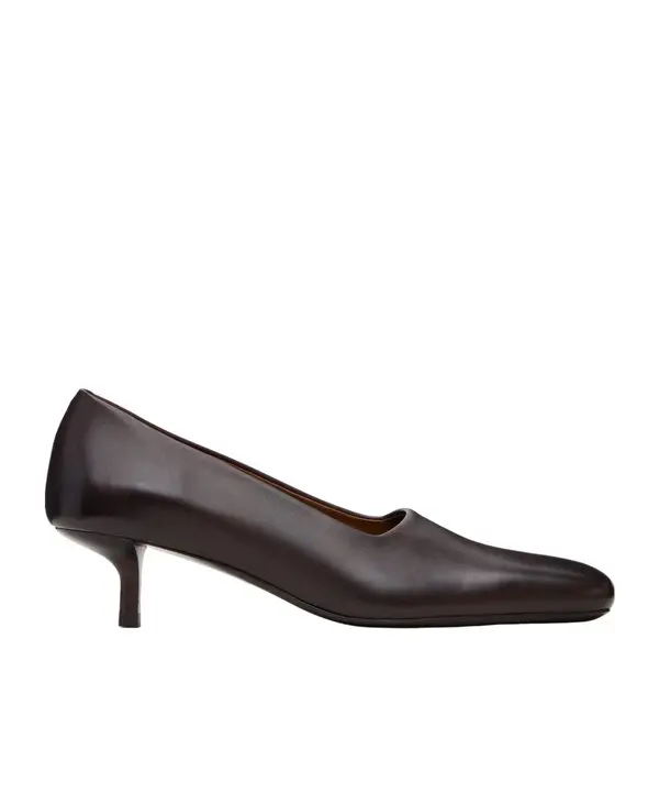 Marsèll Spazzola Mid-heeled Leather Pumps - Brown