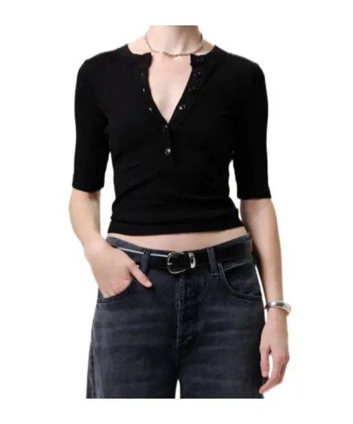Citizens Of Humanity Nali Ribbed Henley Top