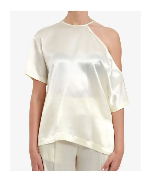Erika Cavallini Asymmetrical Shoulder Blouse
