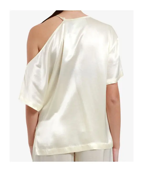 Erika Cavallini Asymmetrical Shoulder Blouse
