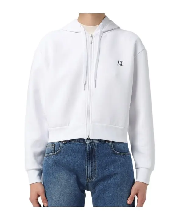 Armani Exchange Logo-embroidered Zip-up Sweatshirt