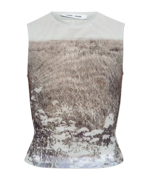 SAMSOE SAMSOE Saangel Landscape-print Top