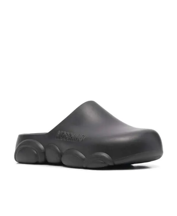 Moschino Embossed Slip-on Mules