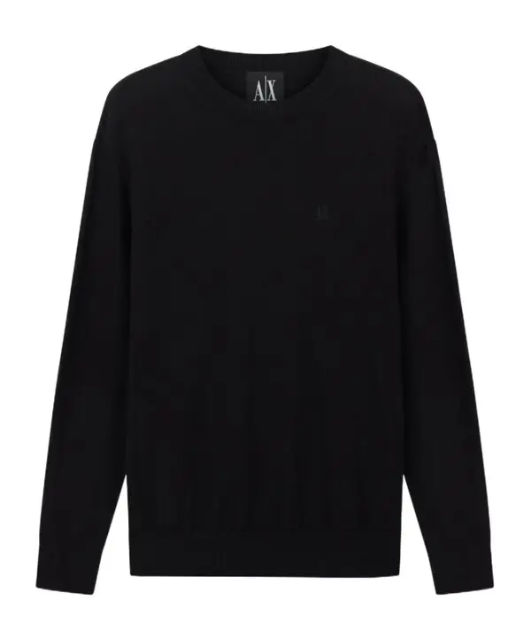 Armani Exchange Logo Embroidered Crewneck Sweater
