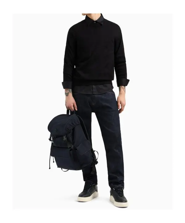 Armani Exchange Logo Embroidered Crewneck Sweater