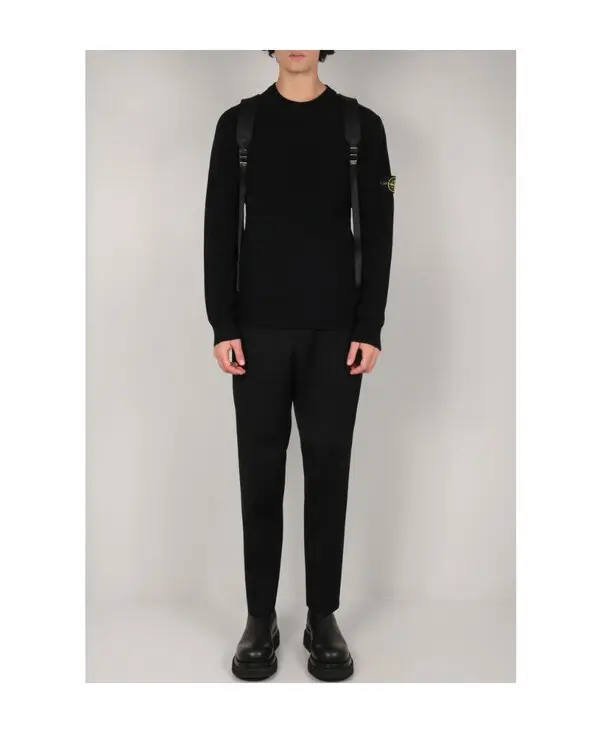 Stone Island Compass Patch Crewneck Jumper