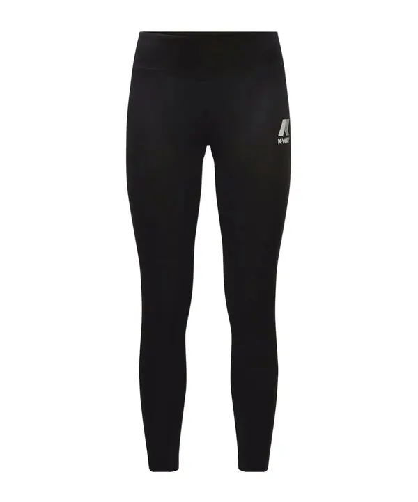 K-WAY Logo Detail Skinny Leggings - Black
