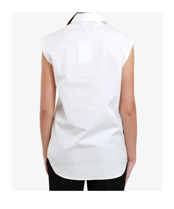 N.21 Sleeveless Button-down Shirt With Lapel