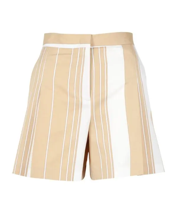 SEMICOUTURE Striped Shorts - Nude
