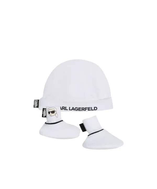 Karl Lagerfeld Two Pieces Of Slippers And Hat - White