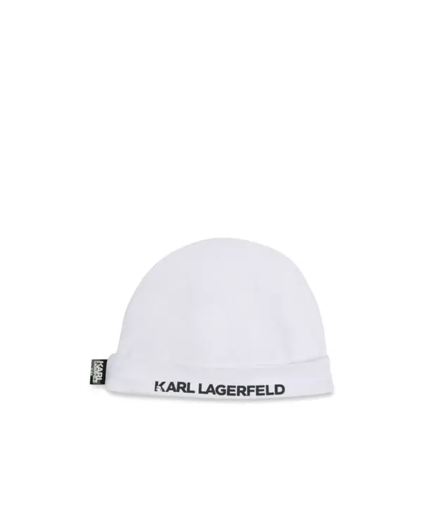 Karl Lagerfeld Beanie And Slippers Set