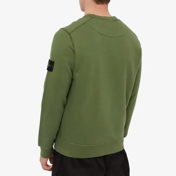 Stone Island Logo Patch Crewneck Sweatshirt
