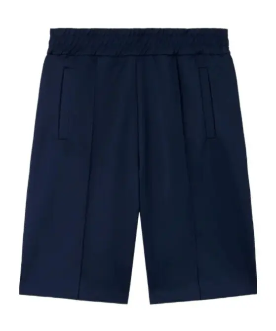 Palm Angels Curved Logo Track Shorts - Black