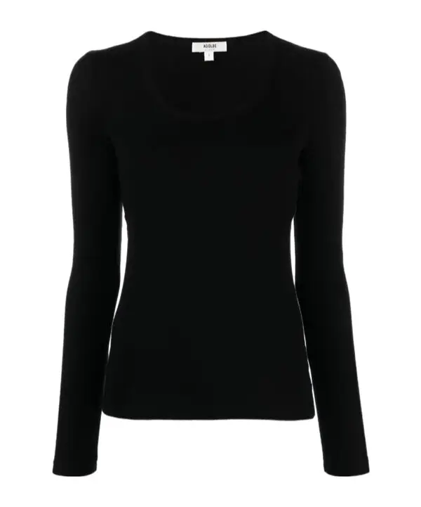 AGOLDE Scoop-neck Lyocell-blend Jumper