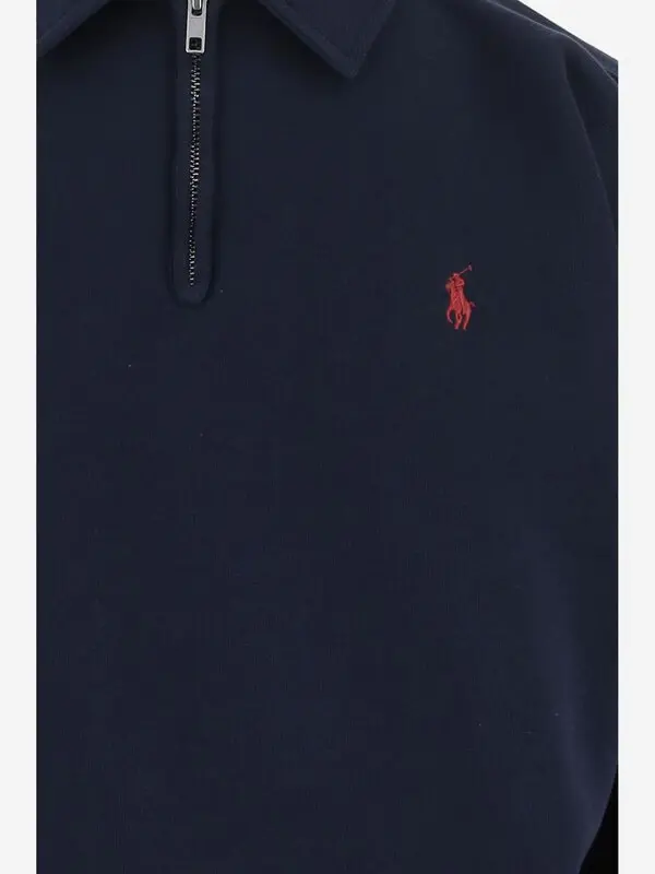 Polo Ralph Lauren Zip Embroidered Sweatshirt