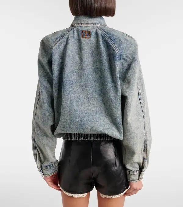 Magda Butrym Denim Blouson Jacket