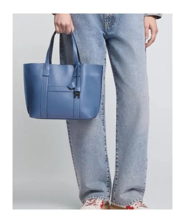 Hogan Logo Embossed Top Handle Bag