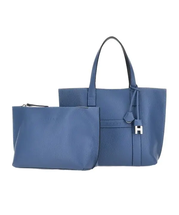 Hogan Logo Embossed Top Handle Bag