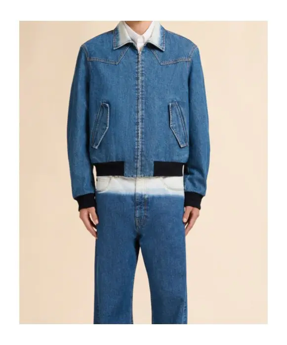 Marni Contrast Collar Denim Jacket