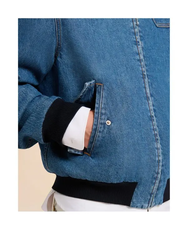 Marni Contrast Collar Denim Jacket