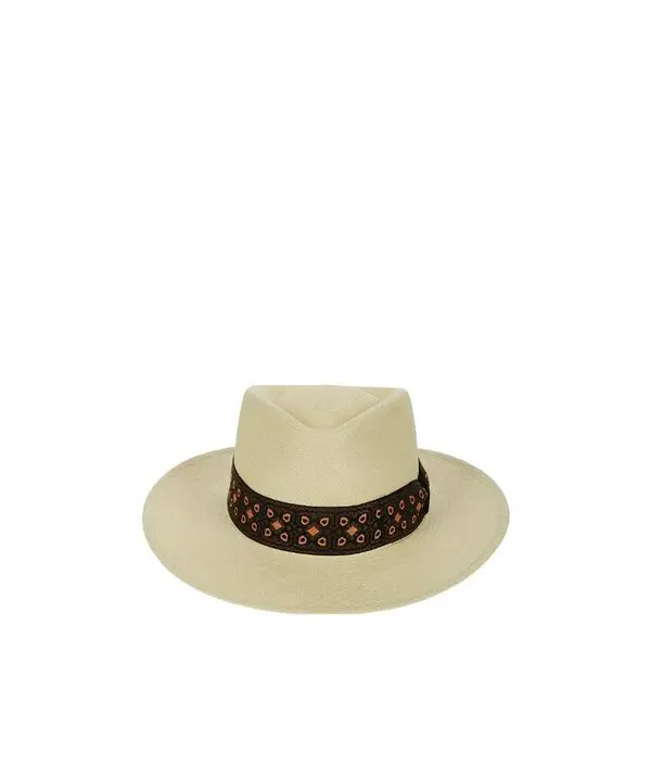 Borsalino Logo Straw Hat