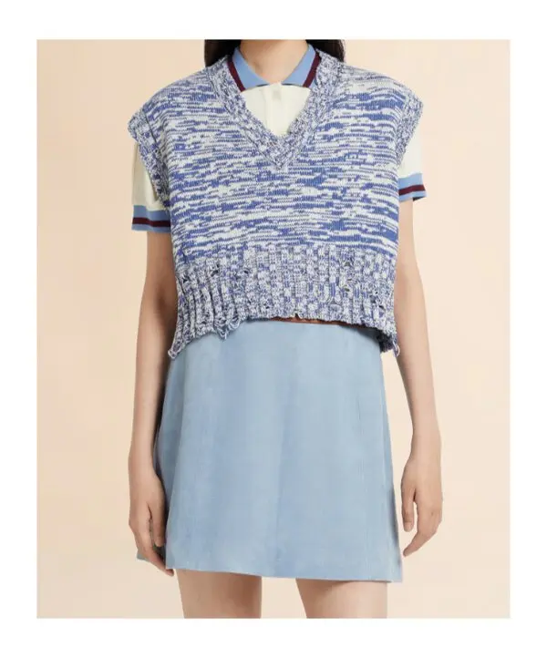 Marni Dishevelled Mouliné Cotton Vest