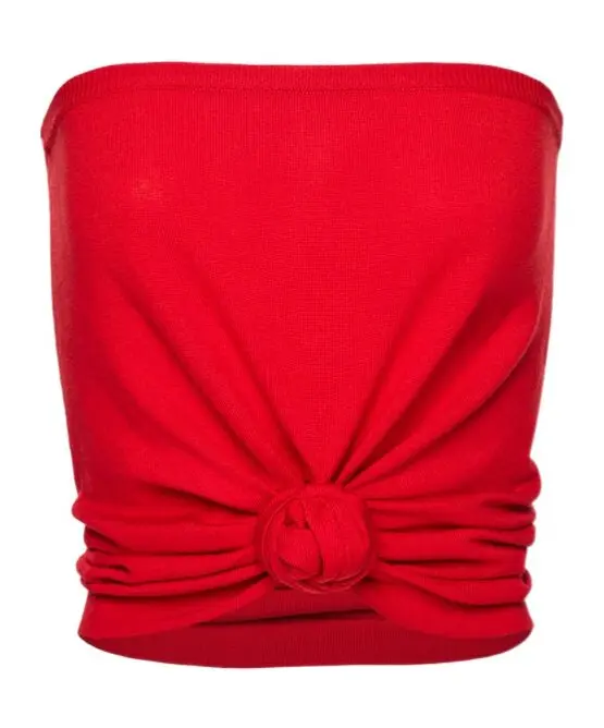 Magda Butrym Knotted Strapless Top