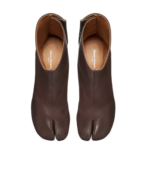 MAISON MARGIELA Tabi Ankle Boots With Block Heel - Brown