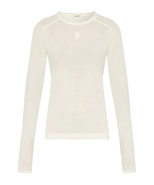BY MALENE BIRGER Logo-embroidered Long-sleeve Top