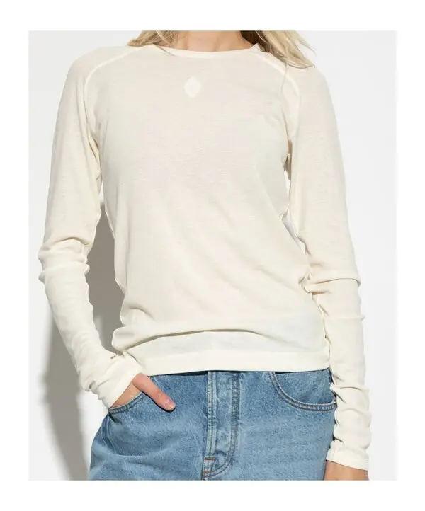 BY MALENE BIRGER Logo-embroidered Long-sleeve Top