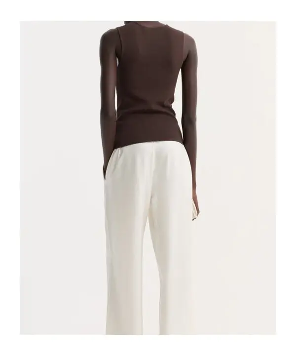RÓHE Fitted Scoop-neck Top