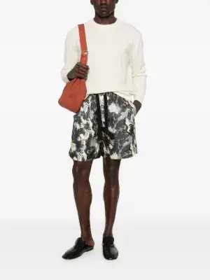 Nanushka Abstract-print Drawstring Shorts