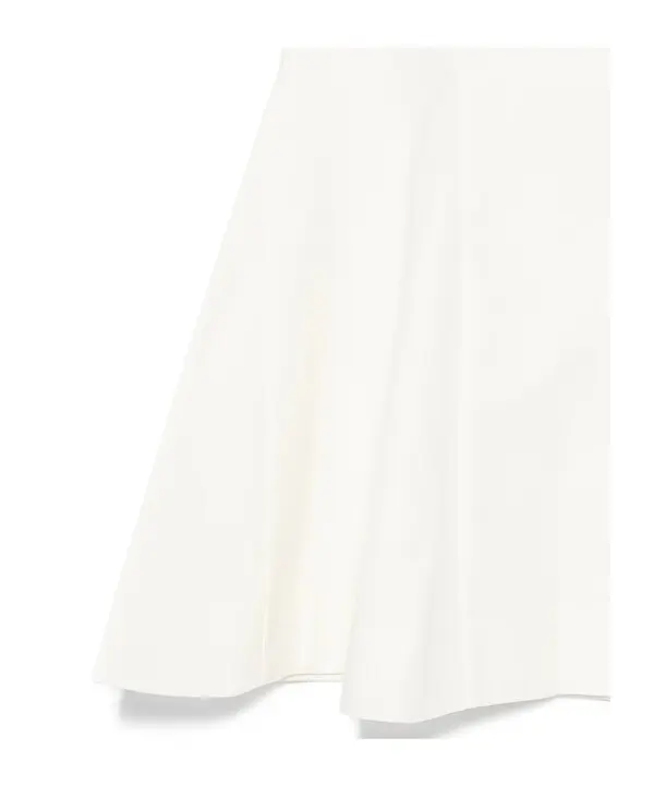 RÓHE A-line Midi Skirt - Paper White