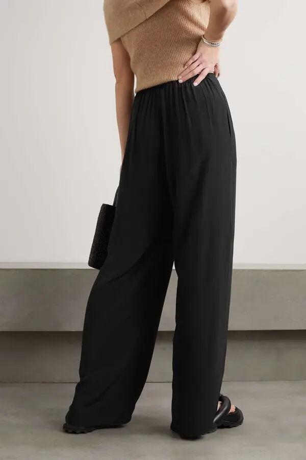 Theory Loose-leg Elastic Waistband Pants