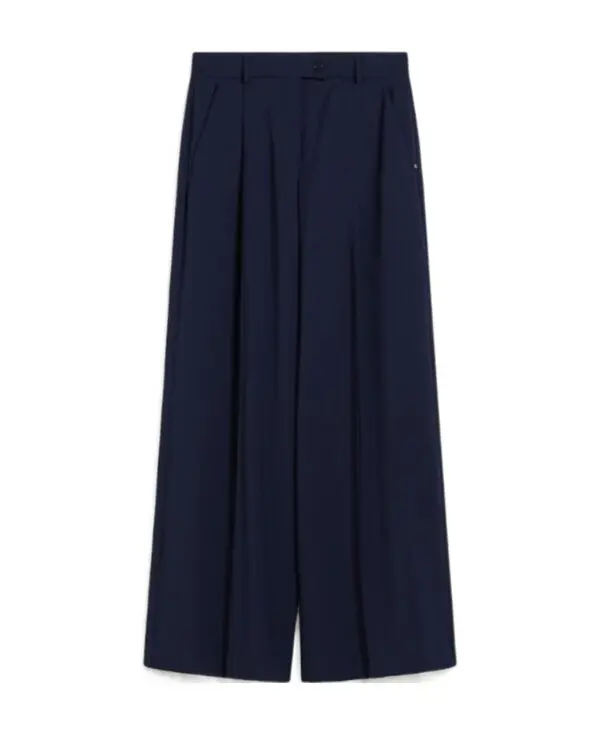 Sportmax High-rise Wide-leg Trousers - Black