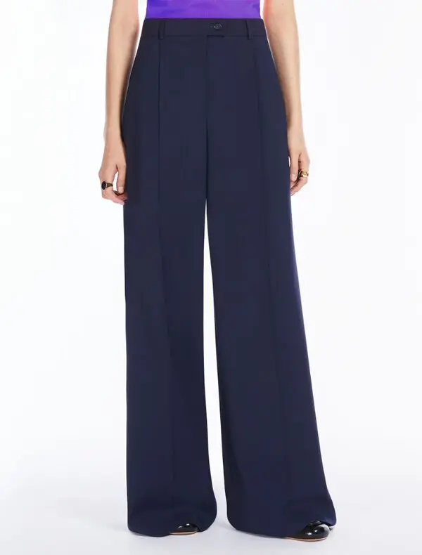 Sportmax High-rise Wide-leg Trousers