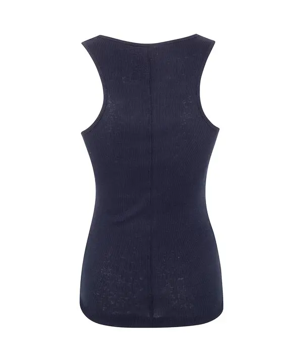 THOM KROM Long Ribbed Tank Top