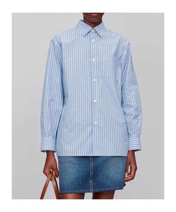 A.p.c. Sela Striped Cotton Shirt