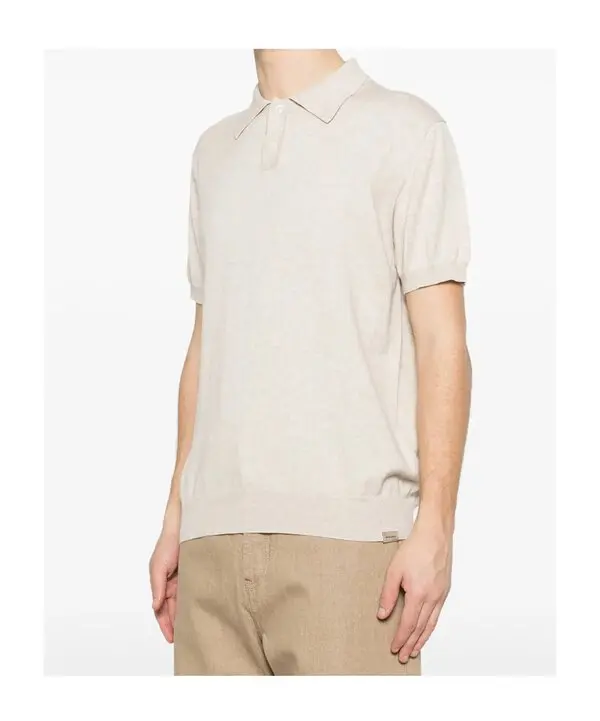 Woolrich Short-sleeve Knitted Polo Shirt