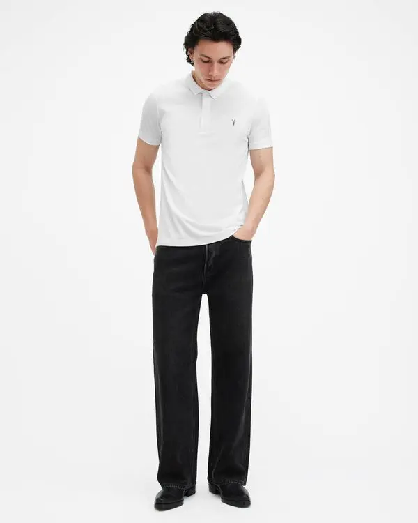 ALLSAINTS Classic Embroidered Polo Shirt