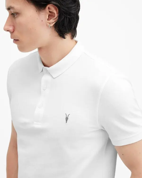 ALLSAINTS Classic Embroidered Polo Shirt