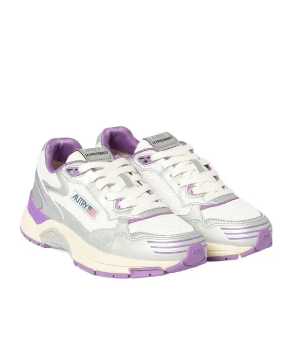 AUTRY Logo Patch Lace-up Sneakers