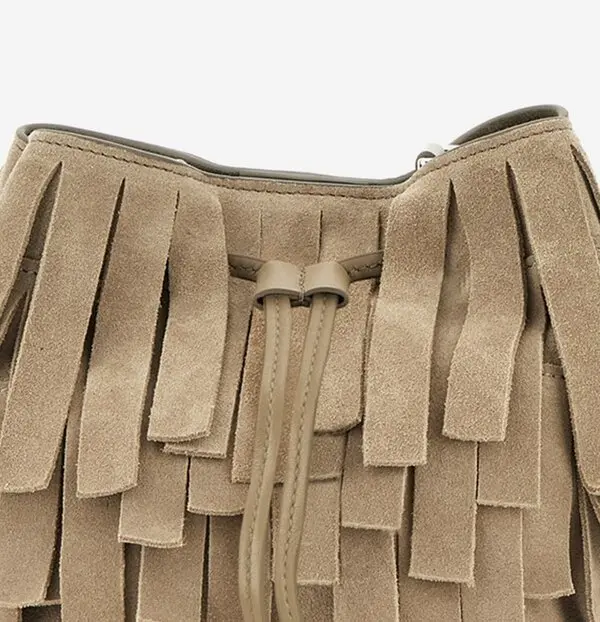Hogan Fringe Mini Bucket Bag